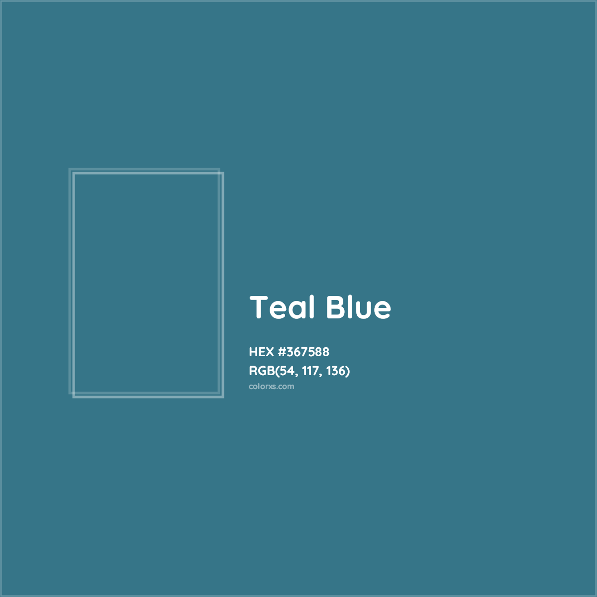 √ 10 Padanan Warna Teal Blue #367588 - Padananwarna