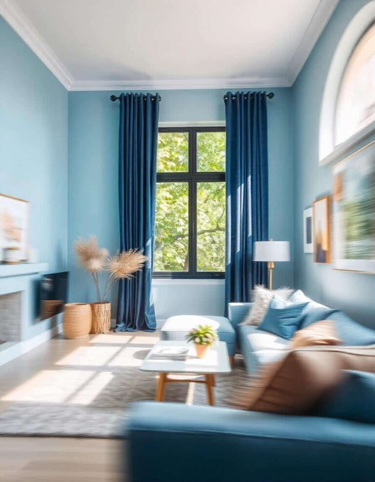 √ 10 Idea Warna Langsir dengan Dinding Biru yang Popular