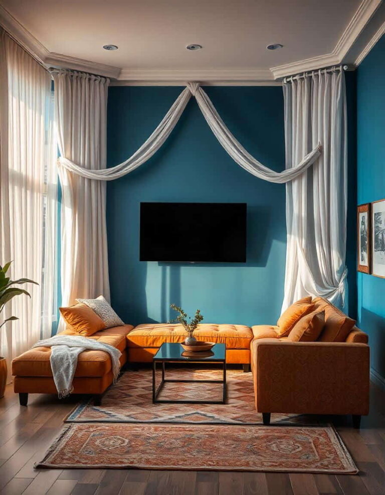 √ 10 Idea Warna Langsir dengan Dinding Biru yang Popular